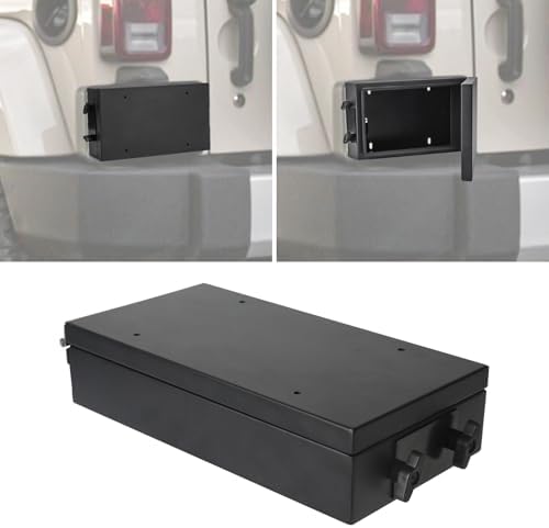 Amazon.com: 1 Pack Metal License Plate Box with Lock, Universal License ...