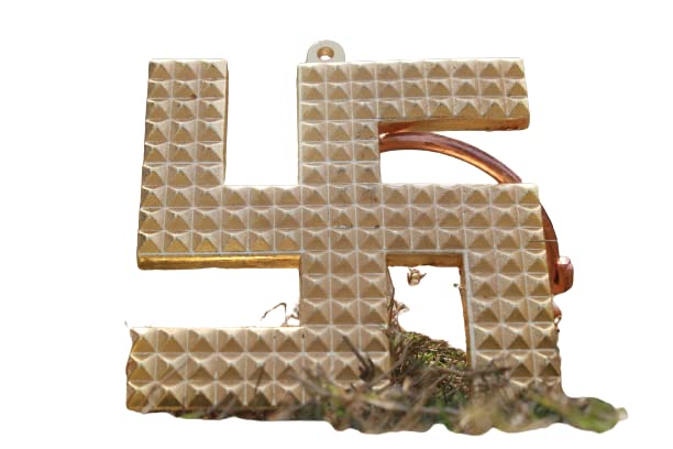 Buy ® Vastu Hanging Swastik Pyramid Engraved Metal Swastika for Home ...