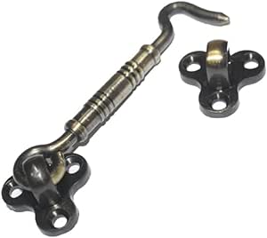 RiseOm Brass Gate Hook/Window Hook for Double Doors Gates/Windows ...