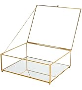 Amazon.com: REDHUGO Large Glass Boxes for Display Handmade Mirrored ...