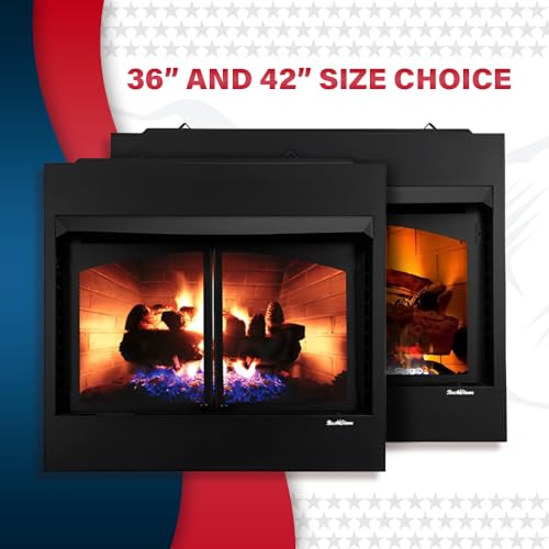 Buck Stove Model ZCBBXL 36" Fireplace Insert | 40,000 BTU Heating ...