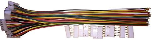 Amazon.com: LATTECH 10 Sets JST XH 2.54MM 6 Pin Female Single Connector with Flat Wires 200MM ...
