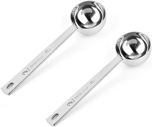 Amazon.com: 2Pcs Stainless Steel Coffee Scoop, 2 Tablespoon Measuring ...