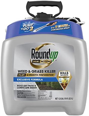 Amazon.com : Roundup Dual Action 365 Weed & Grass Killer Plus 12 Month ...