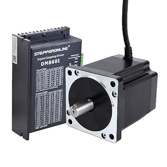 Amazon.com: STEPPERONLINE 1 Axis Stepper Motor CNC Kit 8.0Nm(1132.89oz.in) Nema 34 Stepper Motor ...