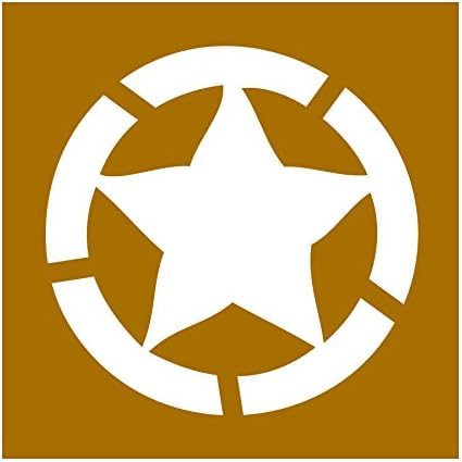 Amazon.co.jp: 自動Vynamics – stencil-cowboy-badge – Sheriff Badge 1個々 ...
