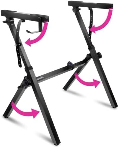 Amazon.com: Liquid Stands Piano Keyboard Stand - X Style Adjustable and ...
