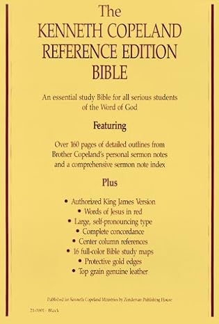 KJV Kenneth Copeland Reference-Black Gen: Copeland Kenneth ...