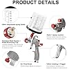 R500 LVLP Air Spray Gun with 10pcs 650ml Disposable Cups 1.3/1.5/1.7/2 ...