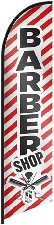 Amazon.com: Moordyses Feather Flag, Barbershop Sign, Swooper Flag for ...