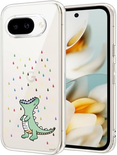 Amazon.com: Unov Case Compatible with Pixel 9a Case Clear with Design Soft TPU Shock Absorption ...
