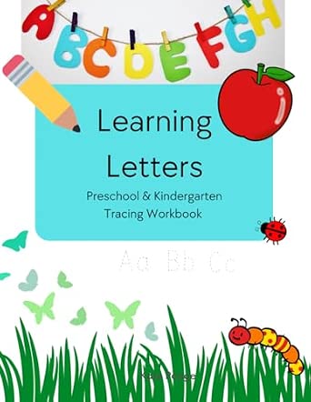 Learning Letters Preschool kindergarten letter tracing workbook ...