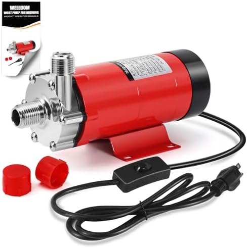 Amazon.com: Wort Beer Pump for Brewing, 304 Food Grade Homebrew pump ...