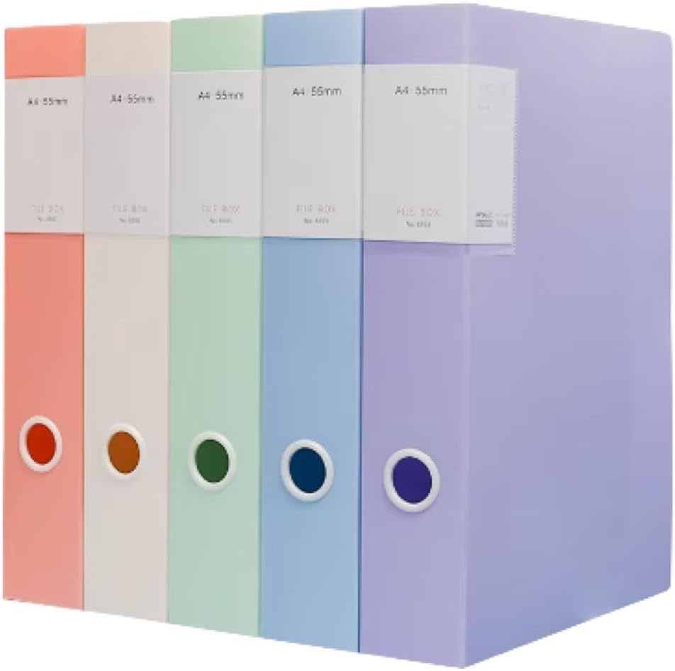 Stationery Waterproof Plastic Document Storage Folder File Set of 5 ...