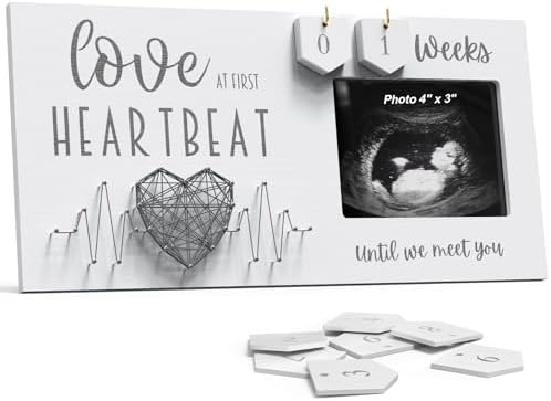 Amazon.com: Baby Sonogram Picture Frame with Countdown Weeks - Standard ...