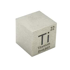 Titanium Cube Ti 995 Element Cube Pure 25.4mm Density Cube for Element ...