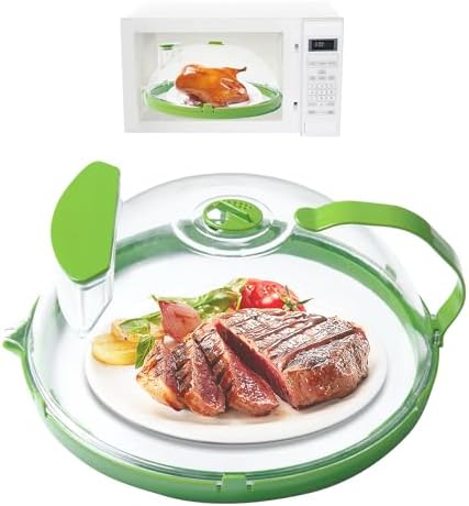 Amazon.com: WENWELL Microwave Splatter Cover with Water Steamer,Protect ...