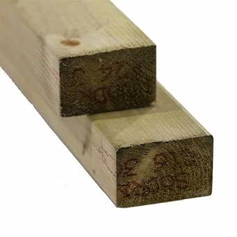 Pressure Treated Timber 3 x 2 Inch (75mmx50mm) Timber 1.5 Metre,Green ...