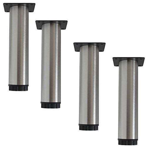 4 x Adjustable Metal Furniture Feet – Versatile Feet for Furniture Sofa ...
