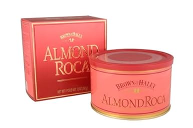 Amazon.com : 12 oz ALMOND ROCA Tin in Gift Box : Gourmet Candy Gifts ...