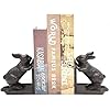 Amazon.com: Remenna Decorative Book Ends Cast Iron Cute Bunny Bookends ...