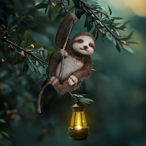 Amazon.com: Steviieden Sloth Garden Solar Light, Cute Decor Balcony ...