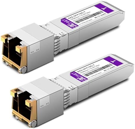 Amazon.com: 10GBASE-T SFP+ Transceiver, 1.25/2.5/5/10G SFP+ to RJ45 ...