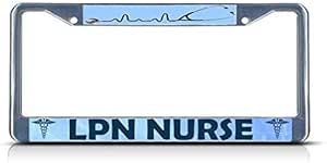 Amazon.com: B.Fighting LPN Nurse Medical Doctor Metal License Plate ...