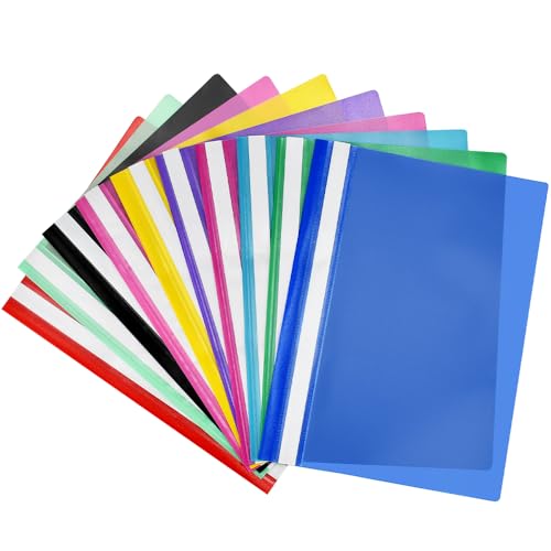 VCRANONR 30 Pcs A4 Project Folders, A4 Display Book, Clear Plastic ...