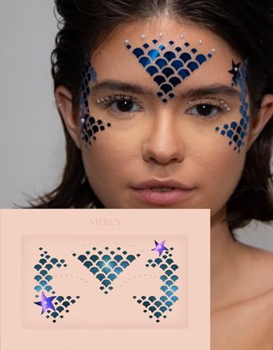 Amazon.com : Mermaid Scales Face Jewels Mercy London Costume ...