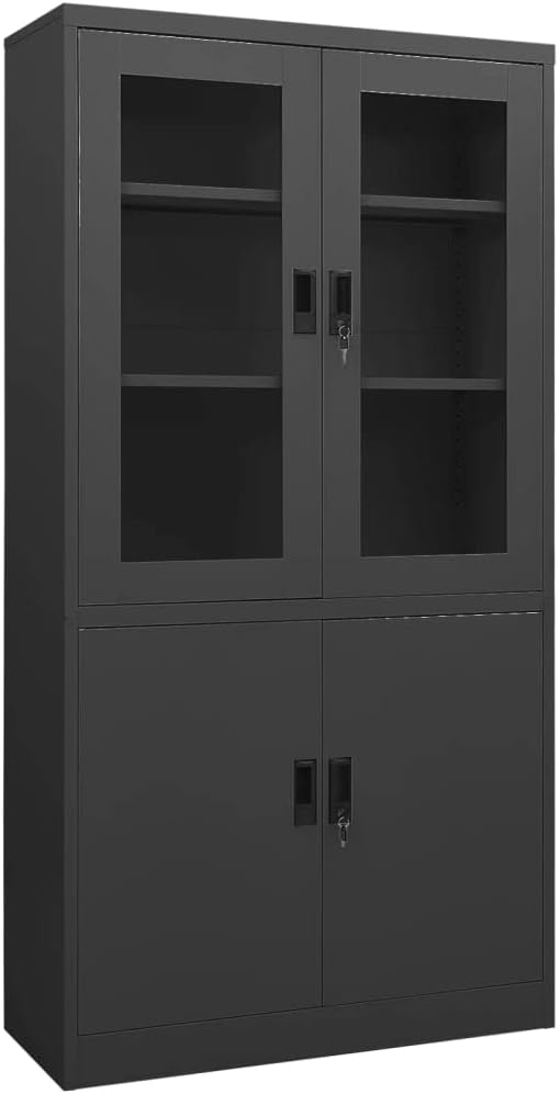 Amazon.com: GOLINPEILO Metal Office Cabinet, Garage Storage Cabinet ...