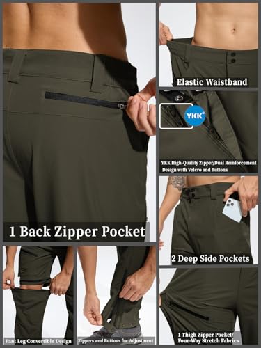 bc clothing mens convertible pant