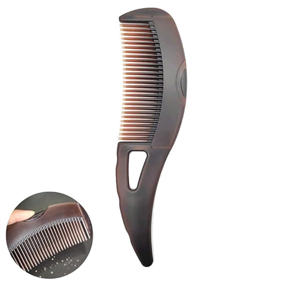 Amazon.com : Dandruff Comb, Hollow Tooth Button Comb, Detoxing Comb ...