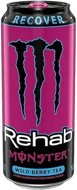 Amazon.com: Monster Energy Rehab Green Tea + Energy, Energy Iced Tea ...