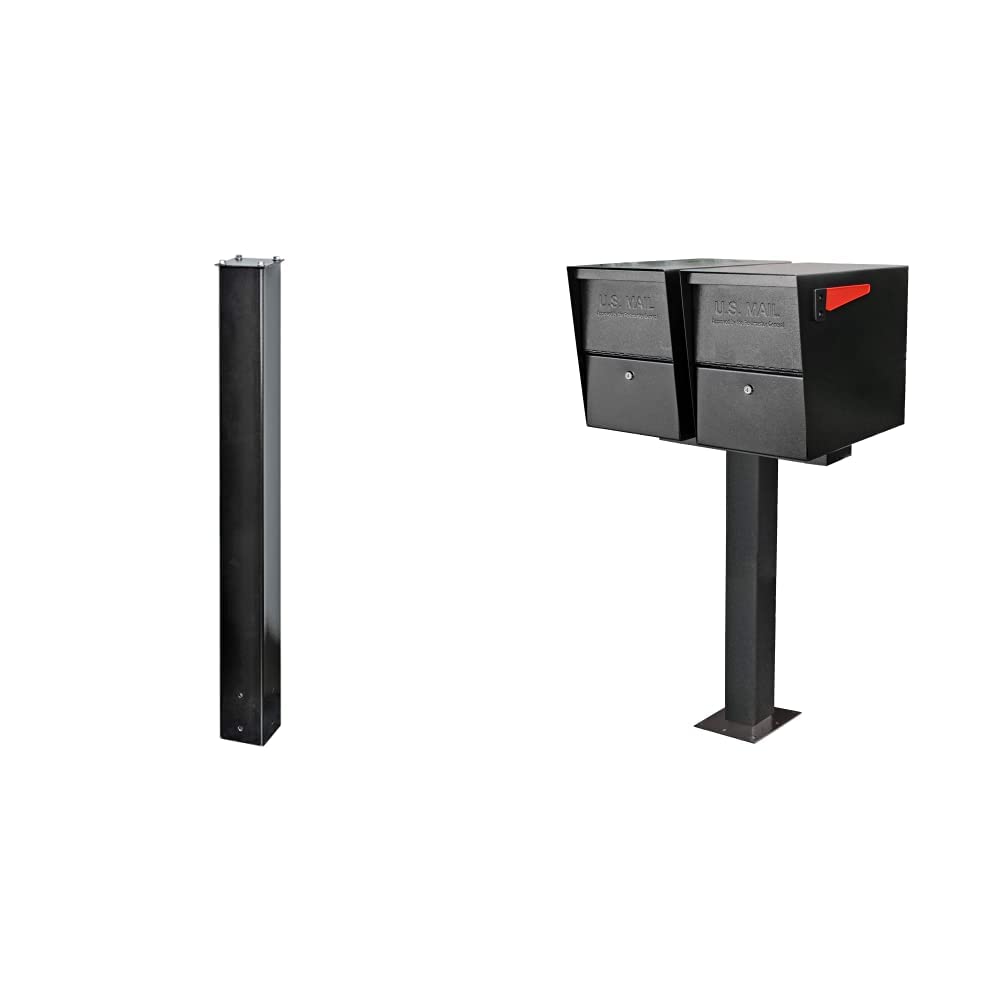 Mail Boss 7121, Black In-Ground Mounting Post, 43 x 4 x 4 inches, for ...