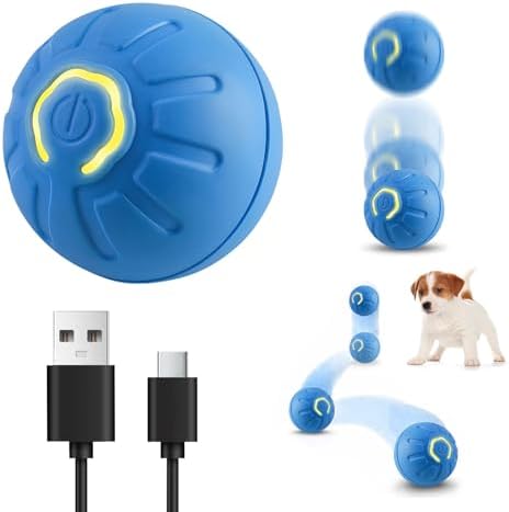 Electric Interactive Dog Toy Ball, Automatic Active Rolling Balls for ...