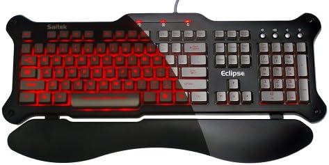 Amazon.com: Saitek Eclipse Backlit Keyboard - Red LED (PZ30AUR) : Video ...