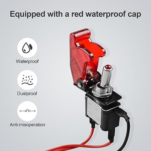 Snapklik.com : OELFFOW Pre-Wired Button Switch Rocker Switch Toggle ...