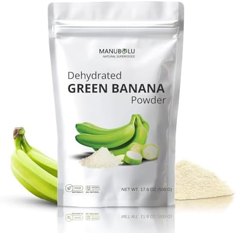 Amazon.com : MANUBOLU Resistant Starch Green Banana Powder 1.1 lb ...