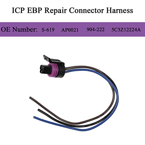 Snapklik.com : HYAT ICP EBP Connector Harness Pigtail, 904-222 ...