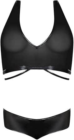 Amazon.com: Plus Size Daring Vinyl Bra Set: Clothing, Shoes & Jewelry