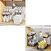 Amazon.com: Delamu 2 Sets of 2-Tier Clear Under Sink Organizers and ...