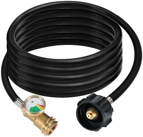 Amazon.com : 12 FT Propane Tank Extension Hose with Gauge, Propane Tank ...