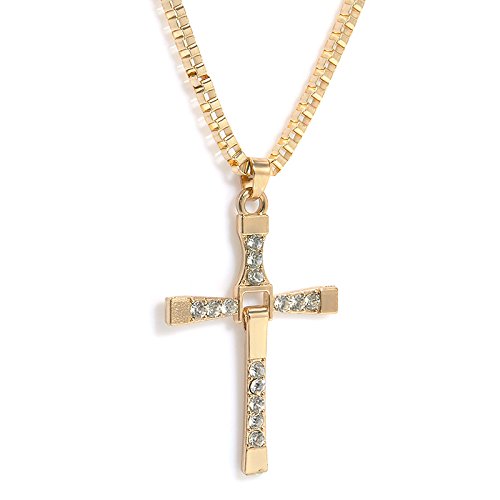 Greewelry Dominic Toretto Chain Necklace Cross Vin Diesel The Fast ...