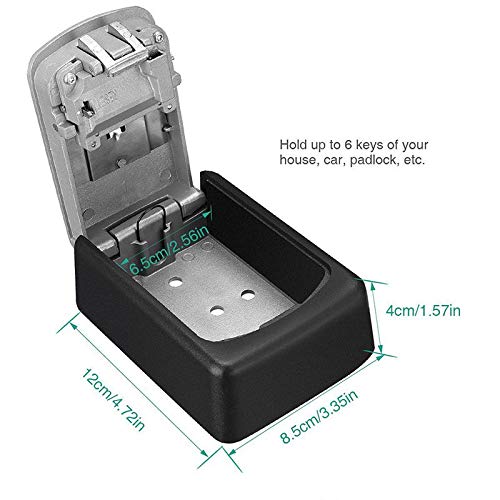 4 Digit Outdoor High Security Wall Mounted Key Safe Box Code Secure ...