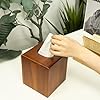 Amazon.com: KOLWOVEN Acacia Wood Square Tissue Box Holder - Farmhouse ...