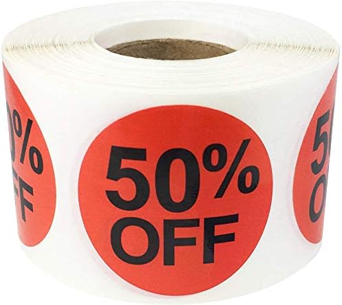 Amazon.com : 15% Percent Off Stickers for Retail 1.5 Inch 500 Adhesive ...