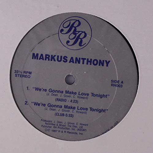 MARKUS ANTHONY - we're gonna make love tonight - Amazon.com Music