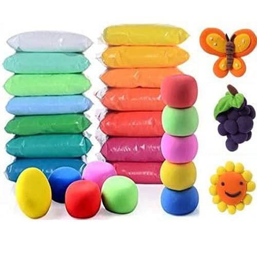12 PCS Set Air Dry Super Light Polymer Clay Plasticine Kids Early ...