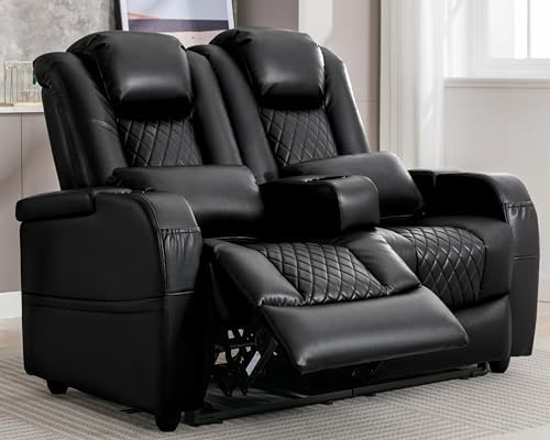 Amazon.com: Attliahome 57" RV Loveseat Recliner, Double Recliner ...